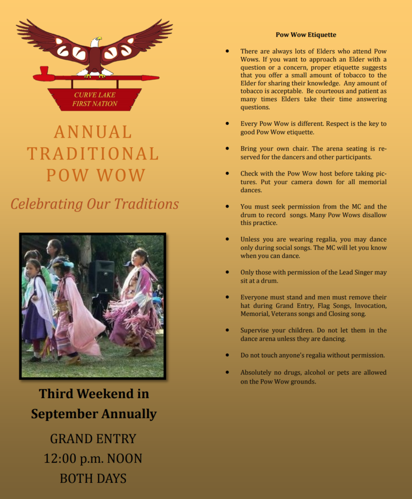 Pow Wow Etiquette - Truth and Reconciliation Community Bobcaygeon